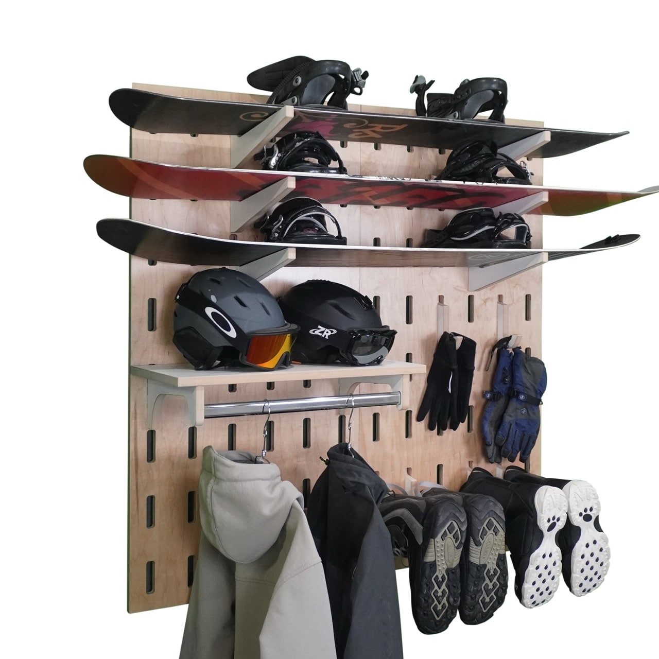 Snowboarding Gear Organization Kit w/Rod Shelf - FlexRak